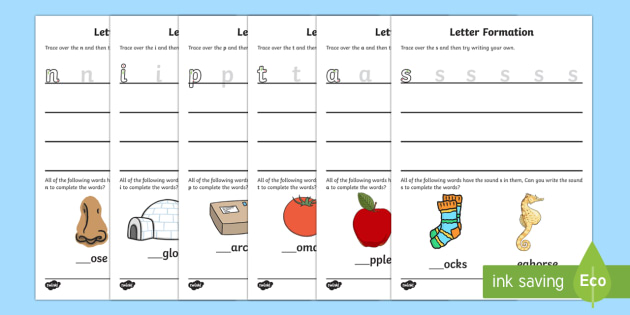 Phase 2 Letter Formation Worksheet / Worksheets