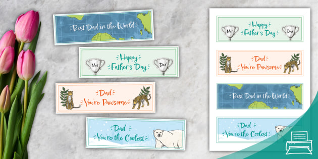Father's Day Bookmarks (teacher made)