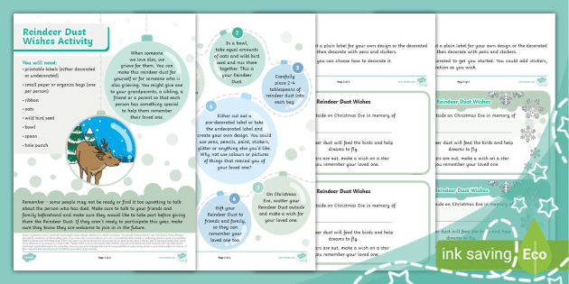 Blue Christmas - Reindeer Dust Wishes