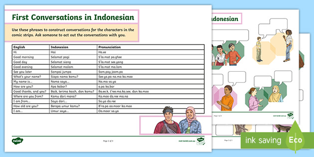 First Conversations Worksheet (teacher made)