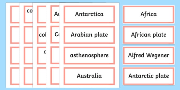 Earthquake Explorers Word Wall Display Cards