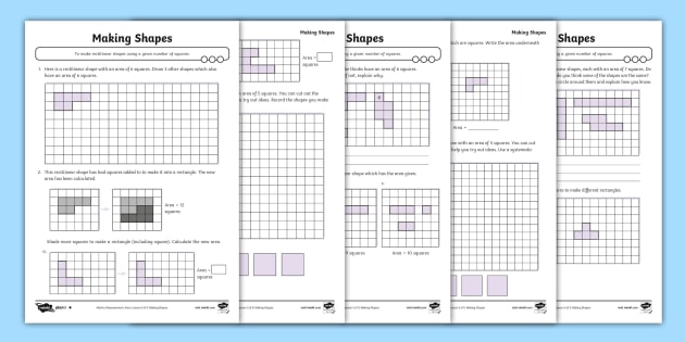 👉 Making Shapes Differentiated Activity Sheets