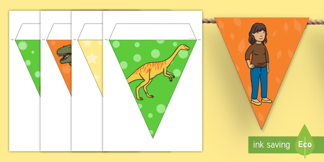 Bunting to Support Teaching on Harry and the Bucketful of Dinosaurs