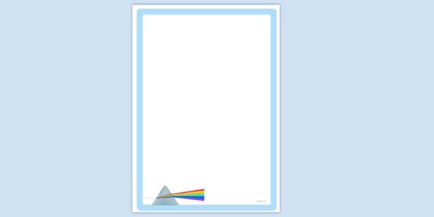 Simple Blank Prism Page Border
