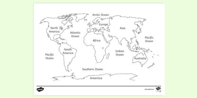 FREE! - Nations Map Colouring Sheets | Colouring Pages
