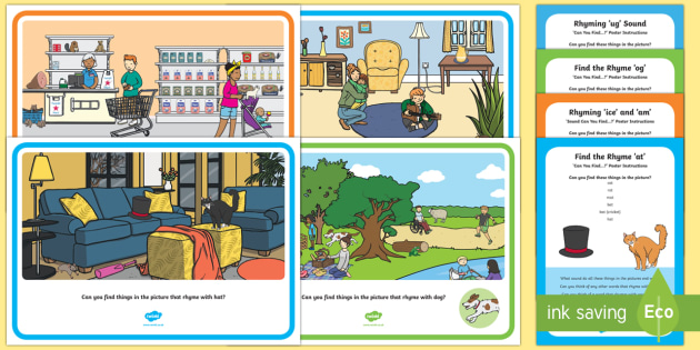 Bumper Find the Rhyme Poster Pack
