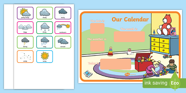 Toy Themed Display Calendar (teacher made)