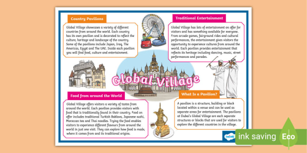 Global Village Display Poster (teacher made)