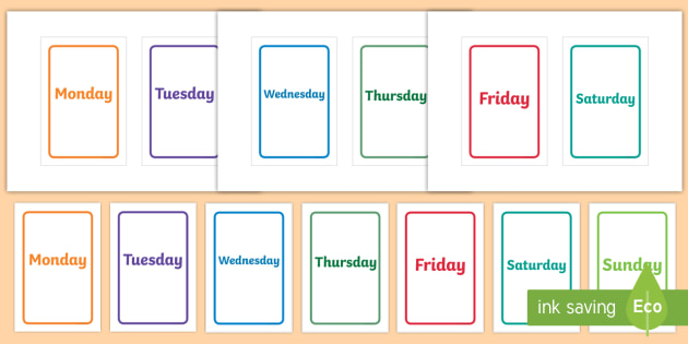Days of the Week IKEA Tolsby Frame (teacher made)