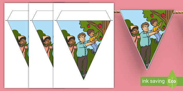 Apple Picking Theme Display Bunting