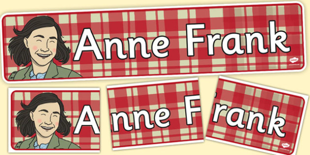 Anne Frank Display Banner