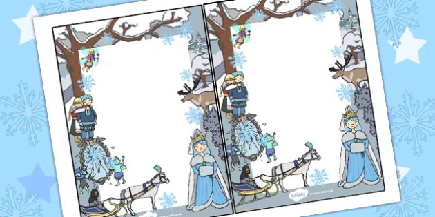 FREE! - The Snow Queen Editable Notes (teacher made)