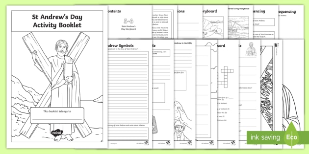 St Andrew's Day Activity Booklet (teacher made)