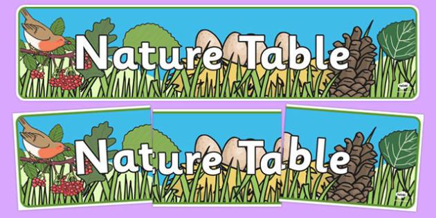 FREE! - Nature Table Display Banner (teacher made)
