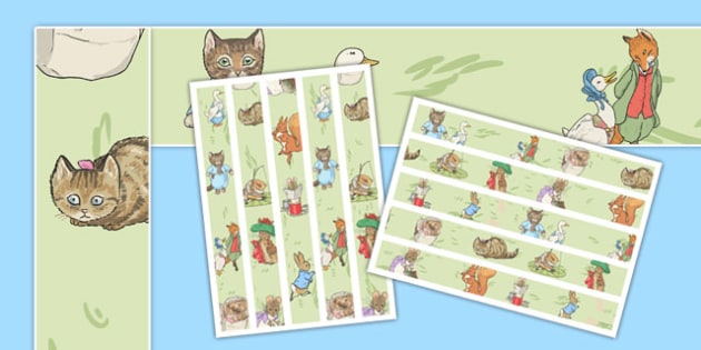 Beatrix Potter Display Borders