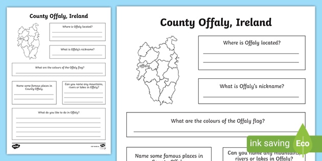 County Offaly Worksheet - English (teacher made)