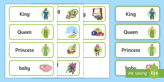 FREE! - Sleeping Beauty Word Cards (teacher made)
