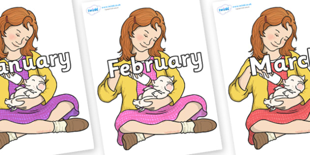 FREE! - Months of the Year on Fern Arable (teacher made)