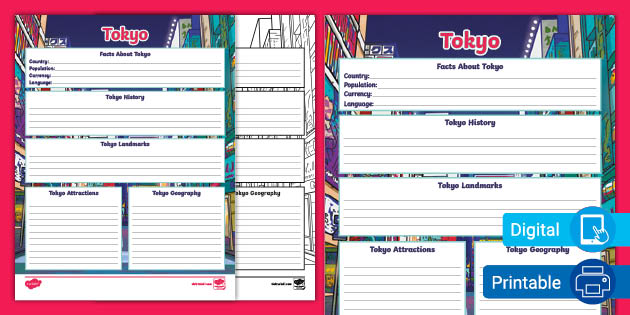 Facts About Tokyo Activity (teacher made)