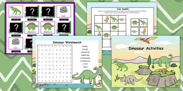 Dinosaur Themed Flipchart Activity Pack (teacher made)