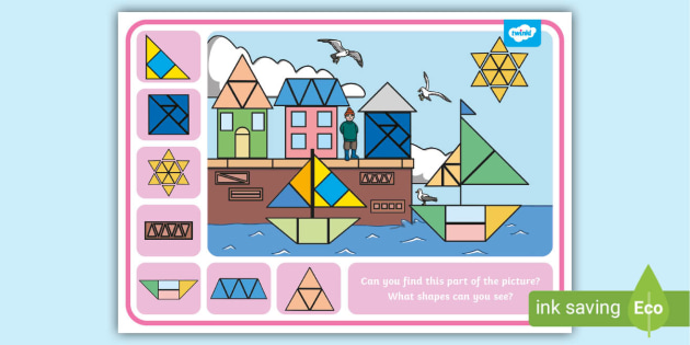 👉 Talk About Arranging Shapes Maths Activity