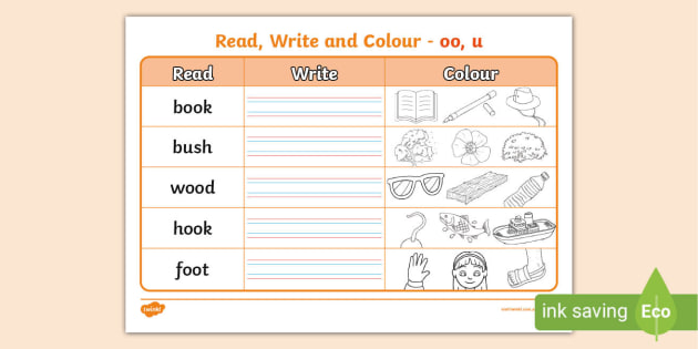 Read, Write and Colour