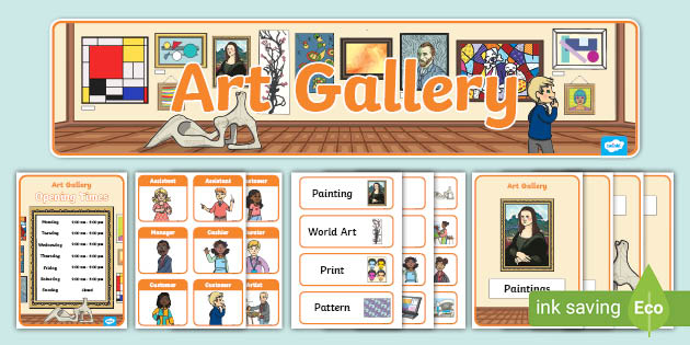 Role Play Art Gallery Resource Pack (teacher made)
