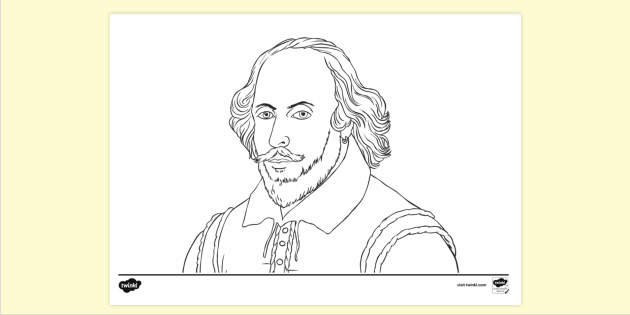 FREE! - Shakespeare Colouring Page | Colouring Sheets