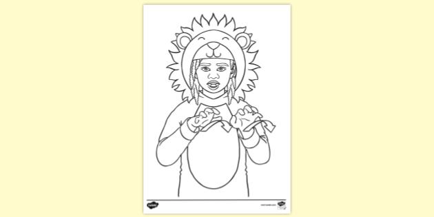FREE! - BSL Lion Colouring Sheet | Colouring Sheets