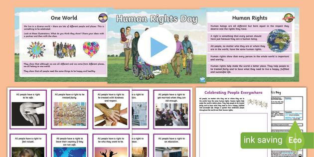 PSHE and Citizenship LKS2 Human Rights Day Lesson Pack