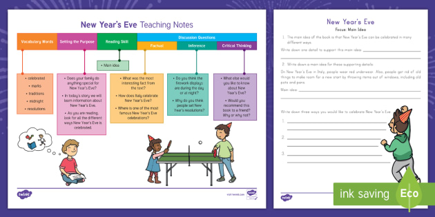 * NEW * New Year's Eve Guided Reader Teacher Resource Pack - New