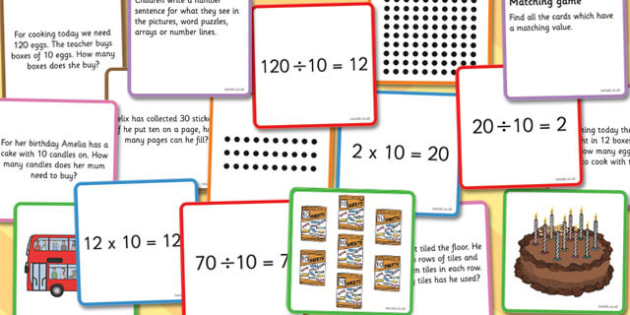 Multiply and Divide Maths Games | Maths Card Games