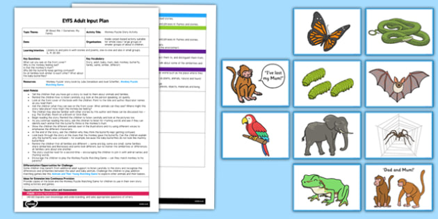 Story Activity to Support Teaching on Monkey Puzzle EYFS Adult