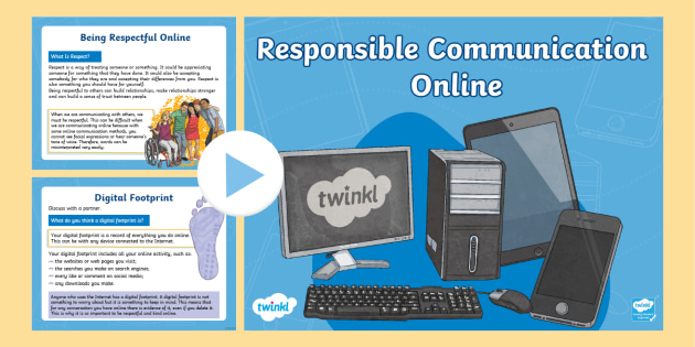 Responsible Communication Online - Twinkl - Computing