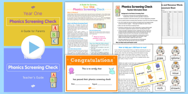 Phonics Screening Check Teacher Resource Pack