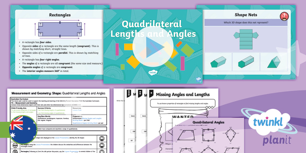 Year 5 Shape: Properties of Quadrilaterals Lesson 2