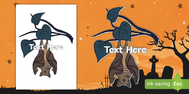 Editable Bats (teacher made)