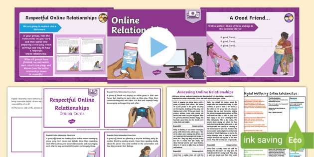 UKS2 Digital Wellbeing: Online Relationships Lesson Pack