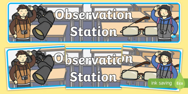 👉 Observation Station Display Banner (teacher made)