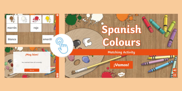 👉 Spanish: Colours Interactive Game (teacher made)