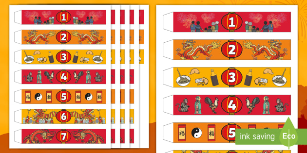 Chinese New Year Countdown Paper Chain