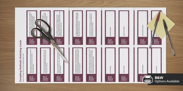 👉 Sampling Methods Examples Matching Cards | Beyond Maths