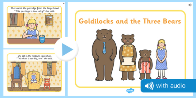 Goldilocks and the Three Bears Audio Narrated Story