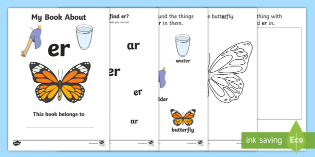My Phase 3 Digraph Workbook (er) (teacher made)