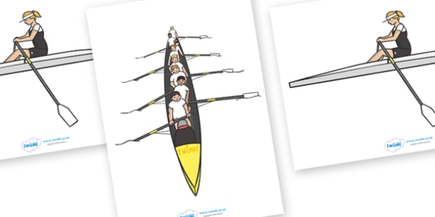 The Olympics Editable Images Rowing (teacher made)