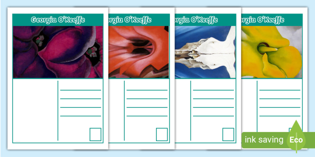 FREE! - Georgia O'Keeffe Postcards (teacher made)