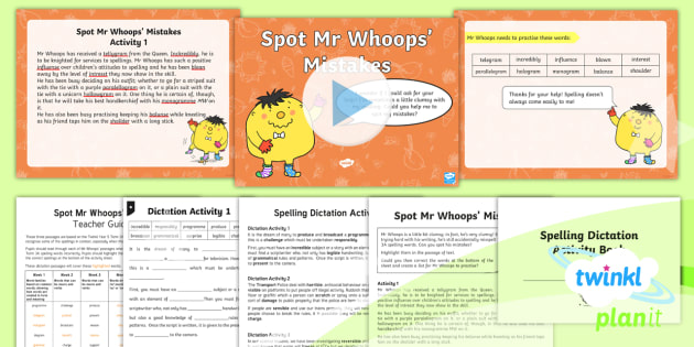 PlanIt Spelling Year 6 Term 3A W7: Assess & Review Spelling Pack