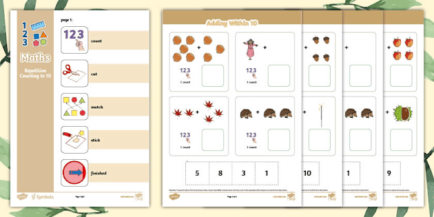 * NEW * SEND Structured Steps Autumn Repetition Counting to 10