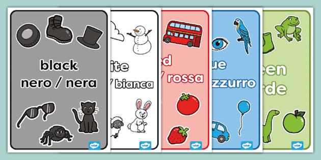 English Colours | twinkl.com.au