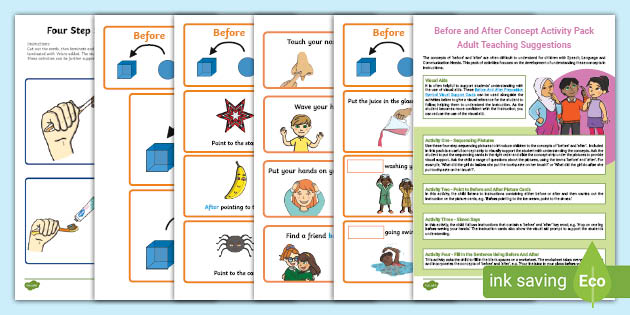 Before And After Concept Activity Pack teacher Made 
